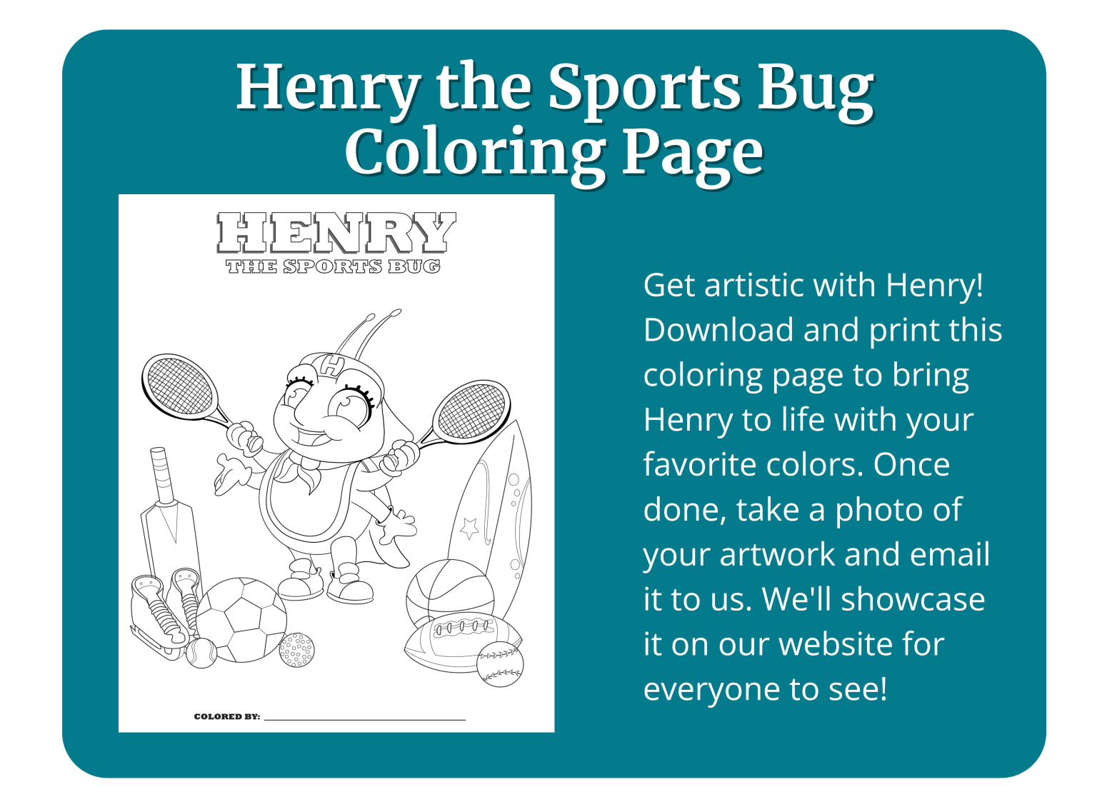 Free Downloads – Henry the Sports Bug